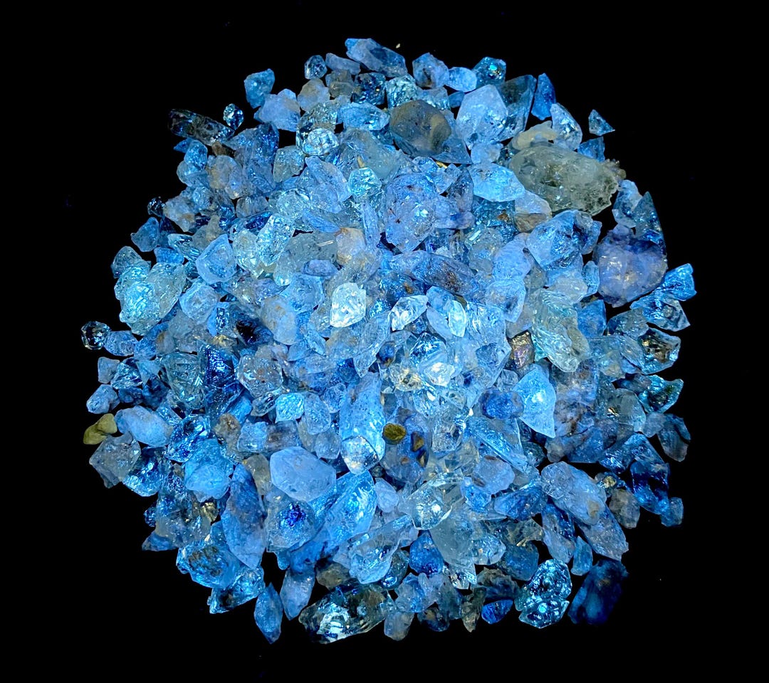 101 Gram Unique Carbon Inclusion! Petroleum QUARTZ Crystals Lot A10 ...