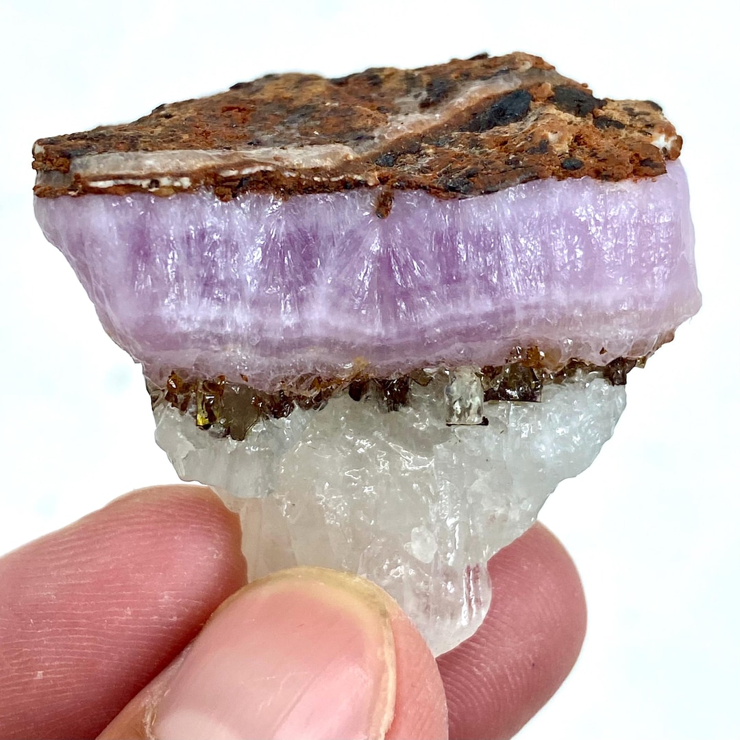 179 Gram Unique Shape Natural Pink Banded ARAGONITE on Matrix Specimen ...