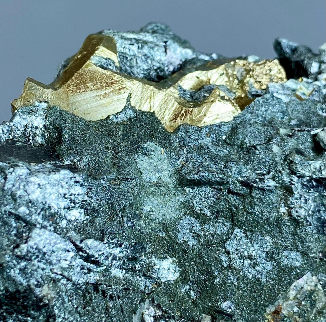 126 Gram Unique Golden MARCASITE/PYRITE Crystal on Matrix From PAKISTAN ...