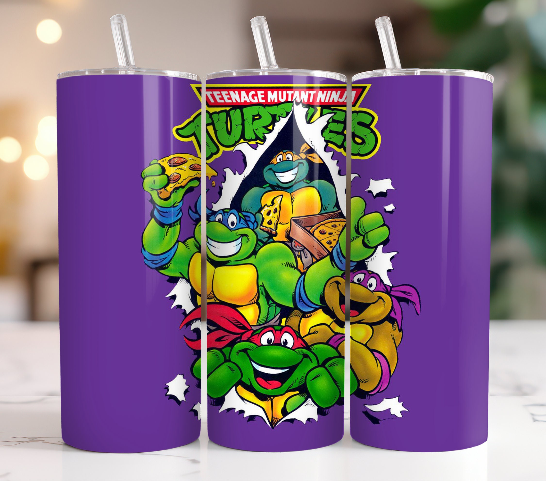 Ninja Turtles Tumbler Wrap, 20oz Skinny Tumbler Wrap, 20oz Ninja ...