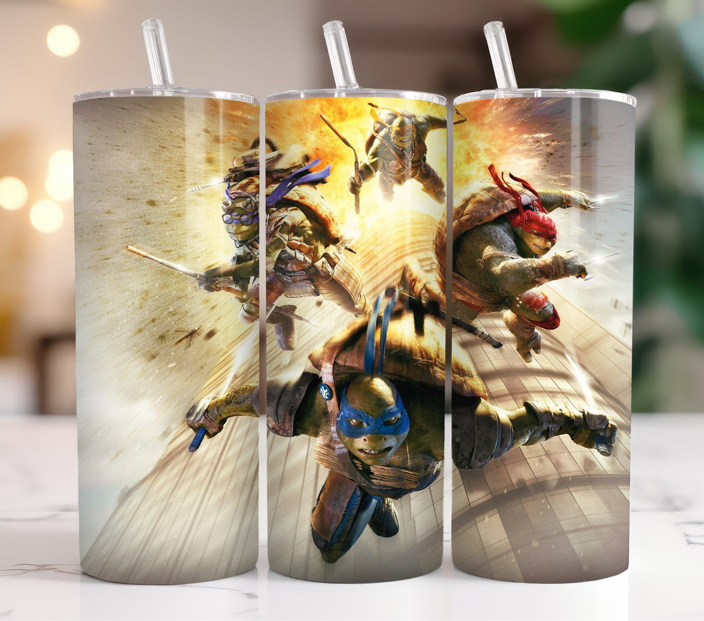 Ninja Turtles Tumbler Wrap, 20oz Skinny Tumbler Wrap, 20oz Ninja ...