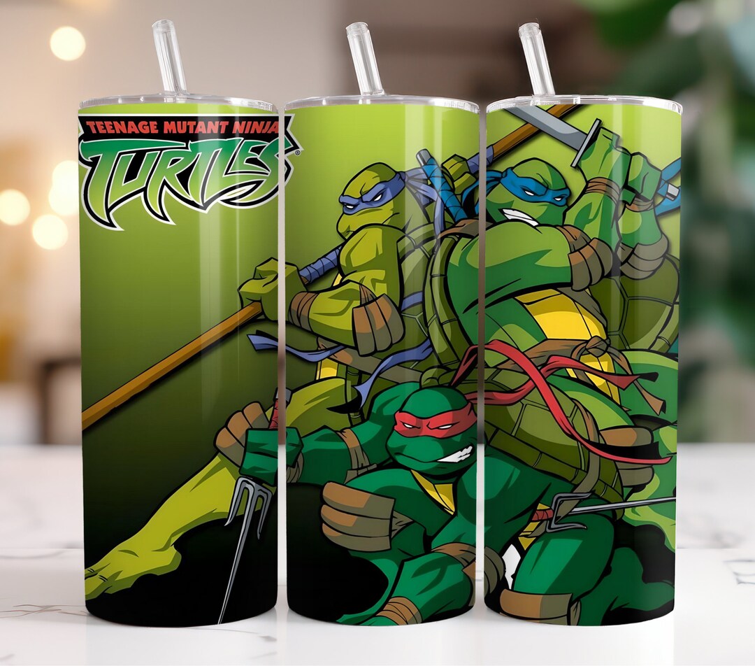 Ninja Turtles Tumbler Wrap, 20oz Skinny Tumbler Wrap, 20oz Ninja ...