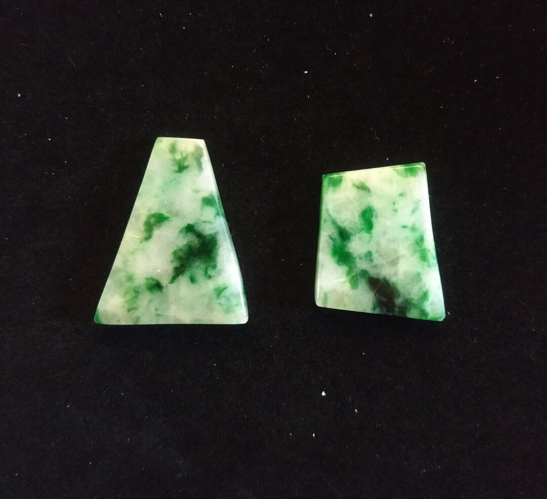 Jadeite Grade A Vivid Green Flat Untreated Natural Jade Slabs 17g ...