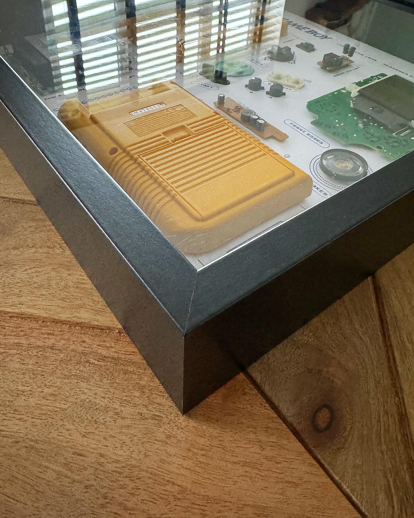 Classic Gameboy Disassembly Art Framed. Teardown Display in Recessed ...