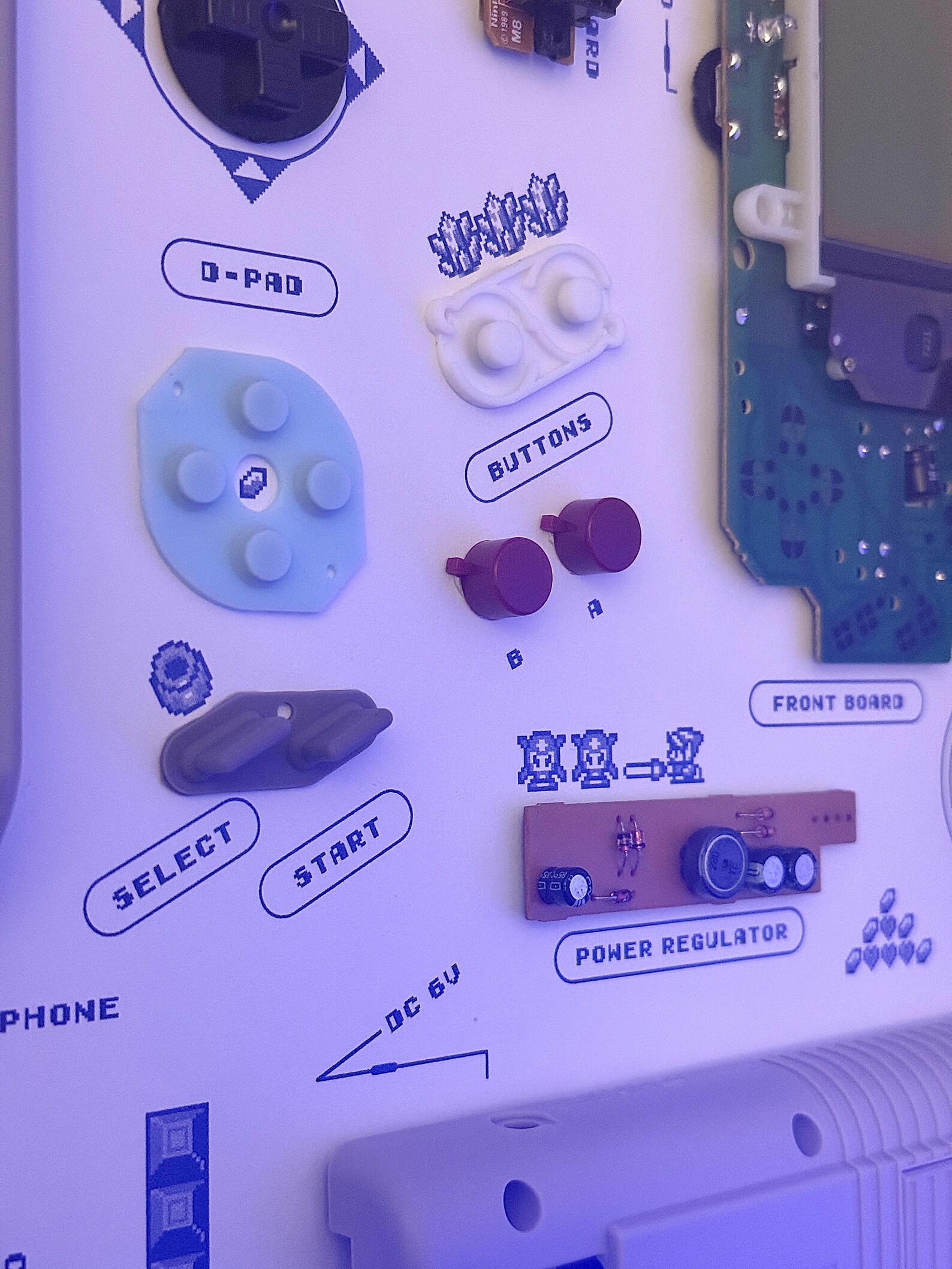 Framed Zelda Gameboy Disassembly Art: Teardown Display in Black Frame ...