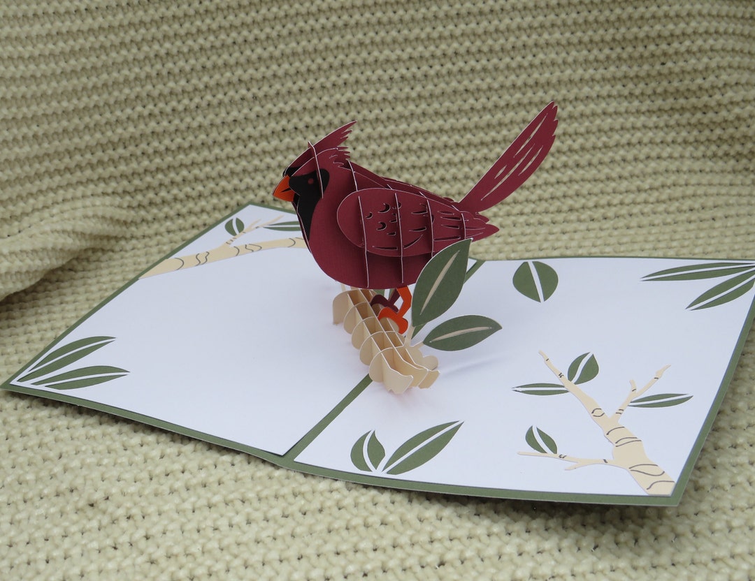Bird Pop-up Card - Etsy