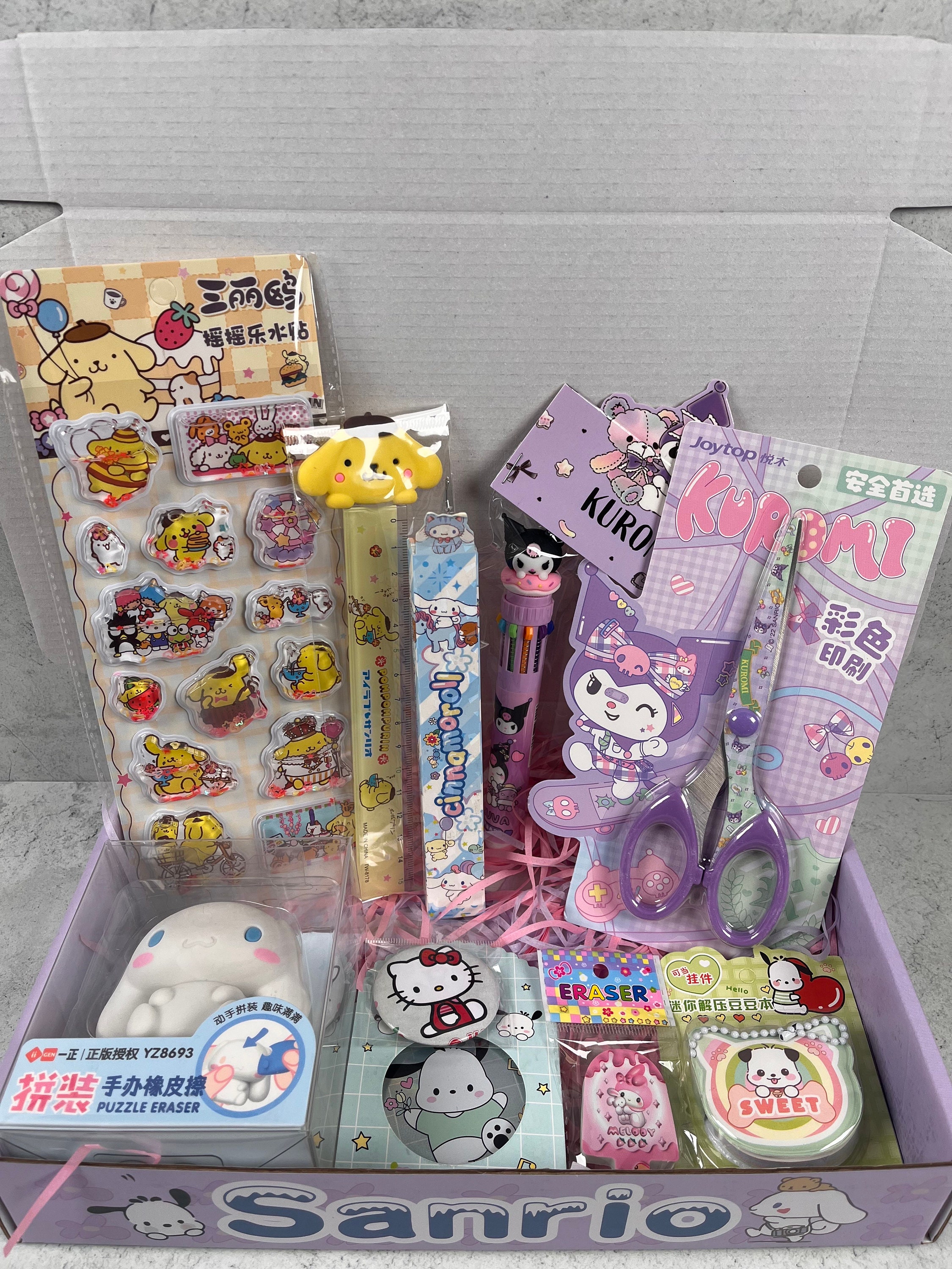 Kawaii Sanrio Box, Adorable Characters, Magical Stationery, and a Touch ...