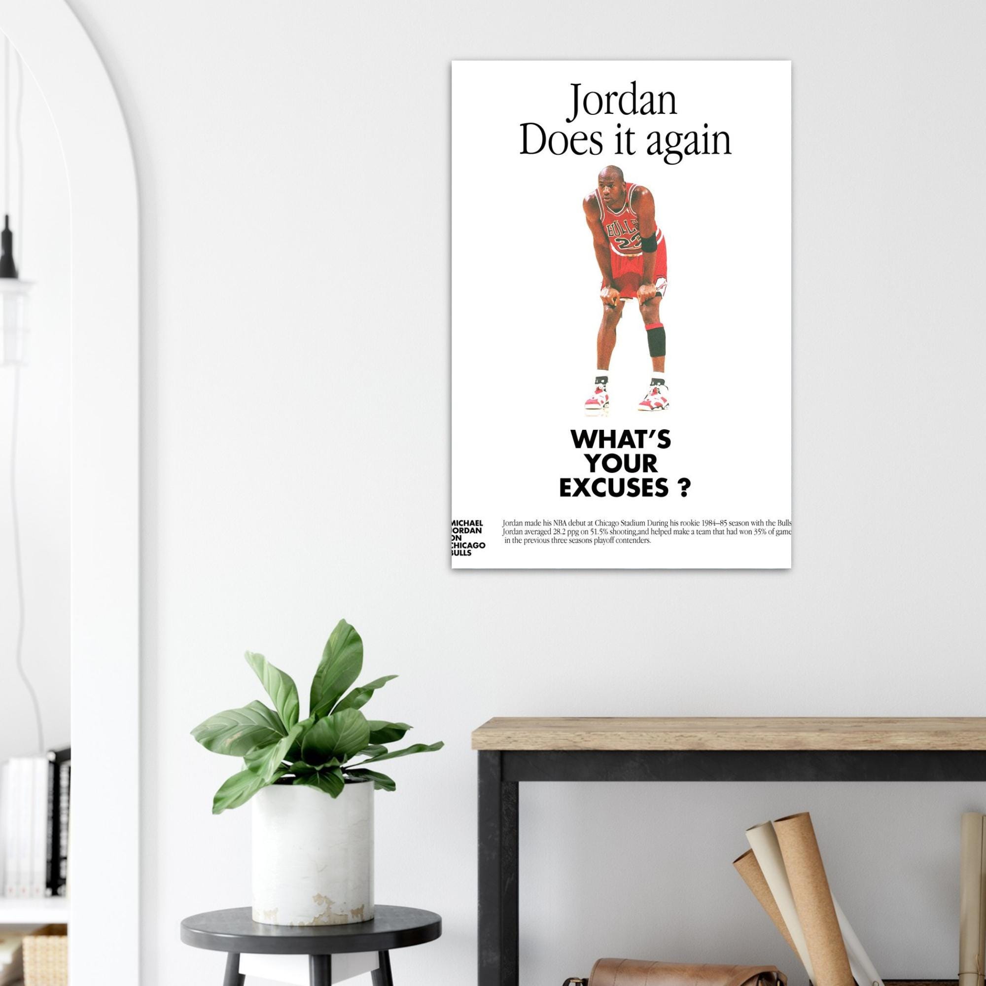 Michael Jordan Does It Again Poster, Chicago Bulls Wall Art ...
