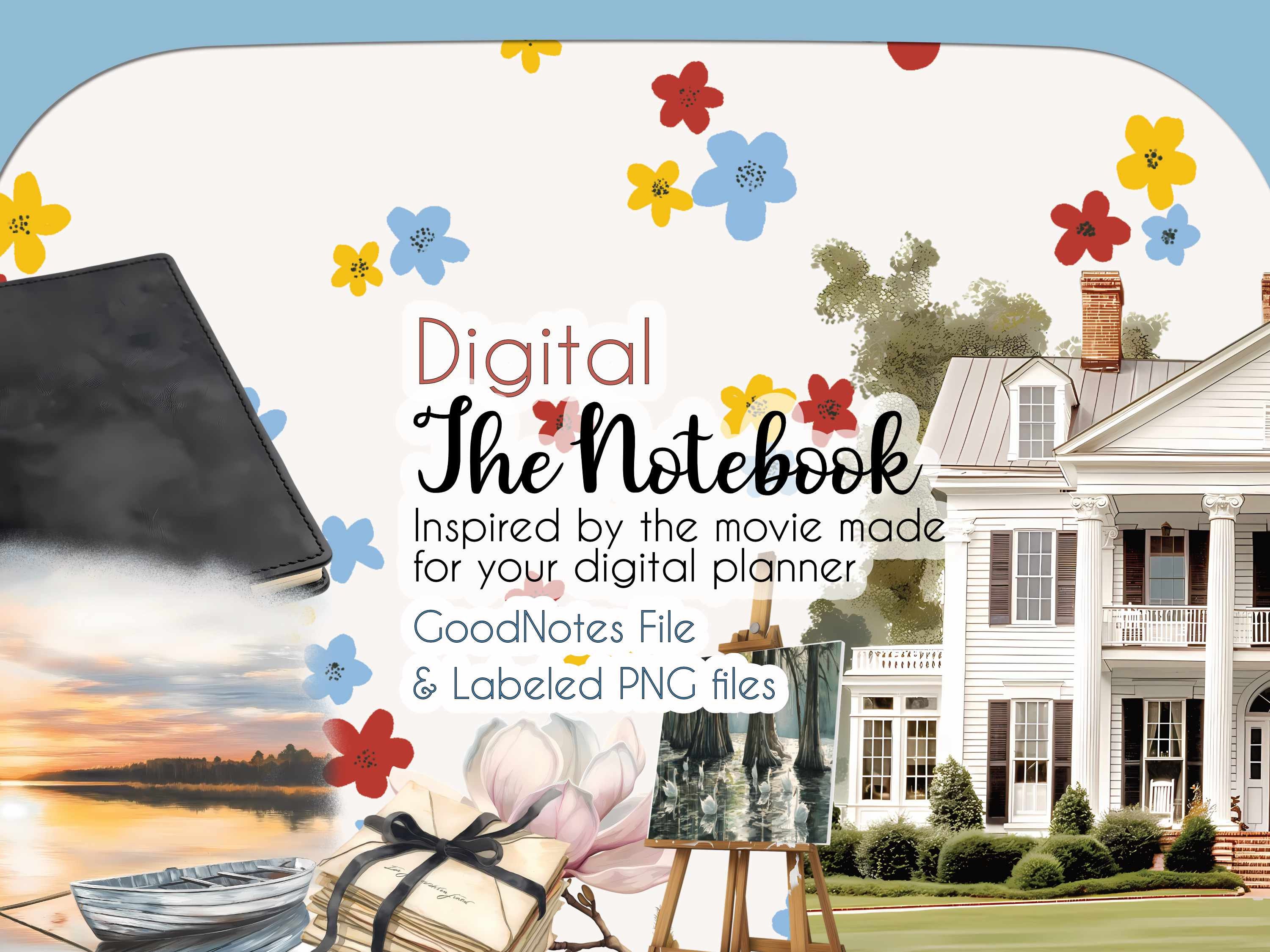 The Notebook Movie Inspired Digital Stickerbook Goodnotes, Zoomnotes ...