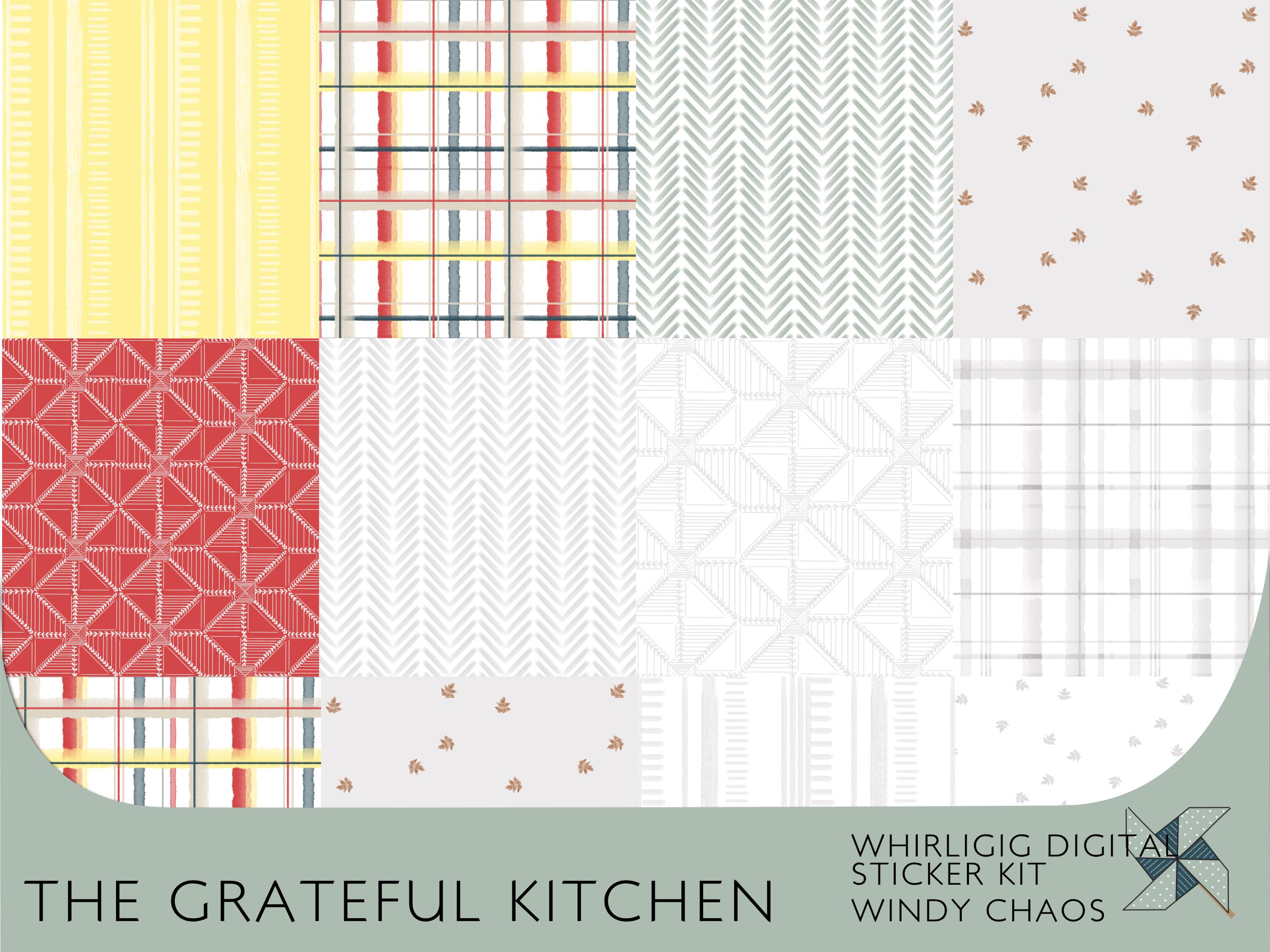 Grateful Kitchen Digital Stickers: Goodnotes (PNG Files Included) - Etsy