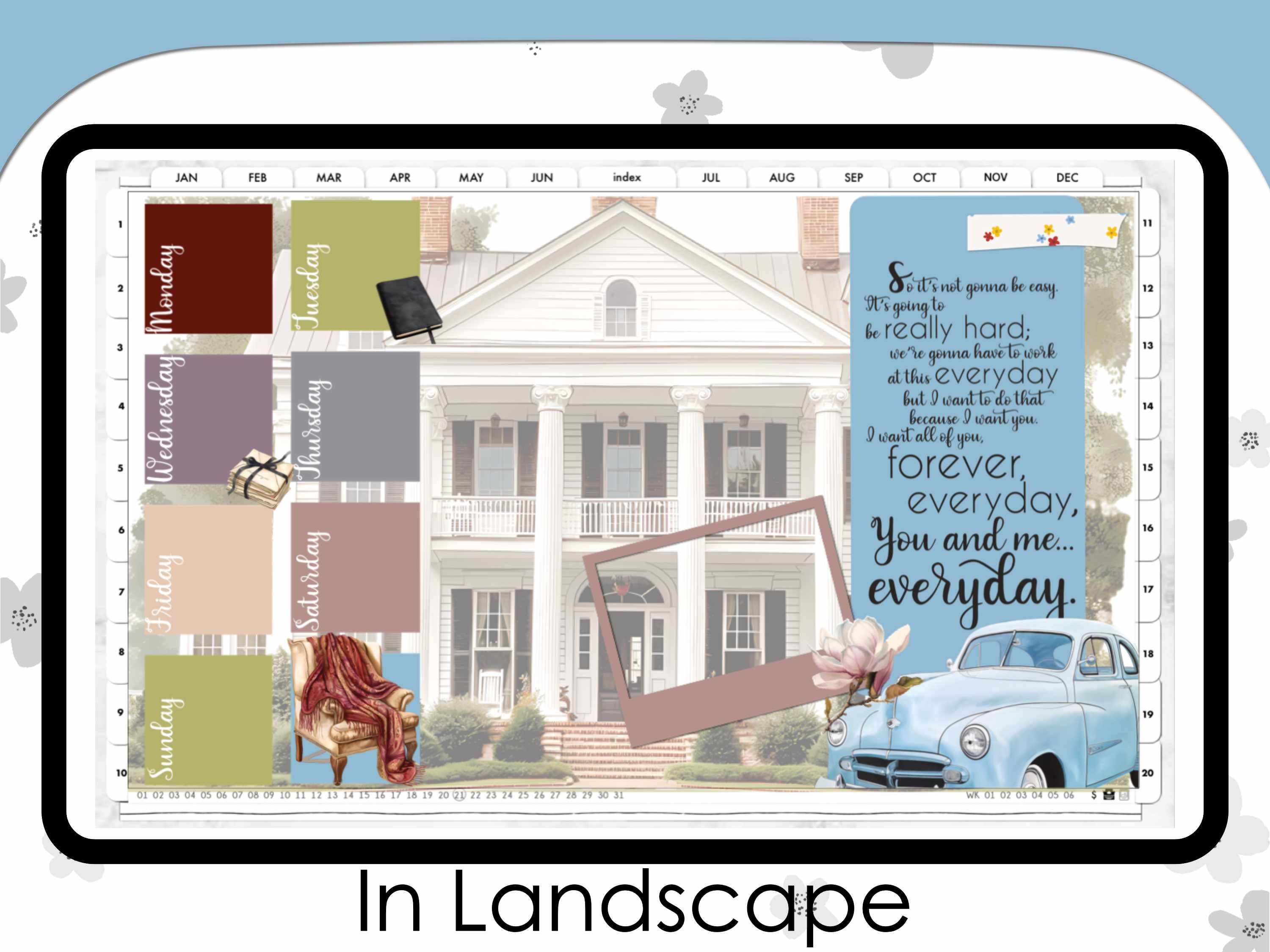 The Notebook Movie Inspired Digital Stickerbook Goodnotes, Zoomnotes ...