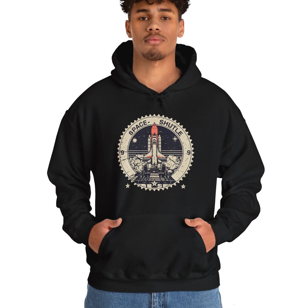 Vintage Space Shuttle Hoodie Space Exploration Stay Warm and Stylish ...