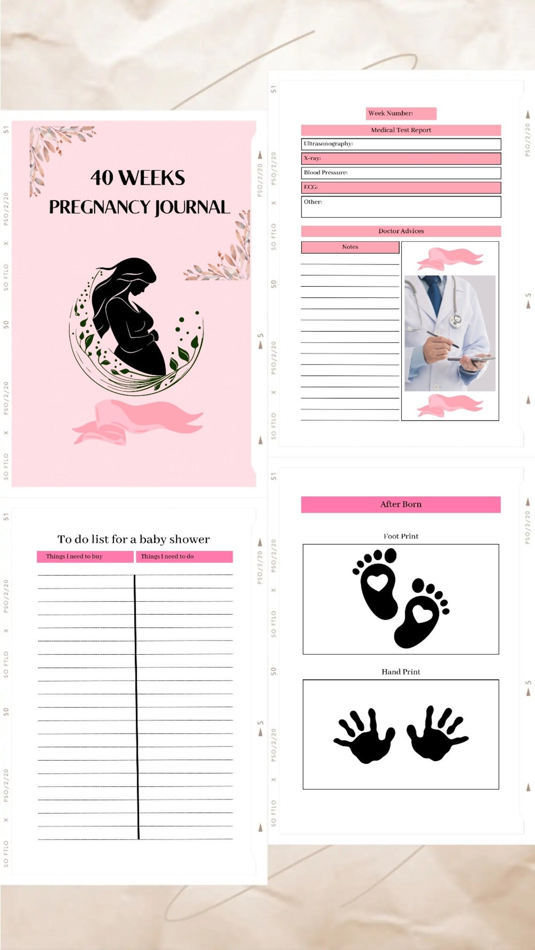 40 Weeks Pregnancy Journal - Etsy