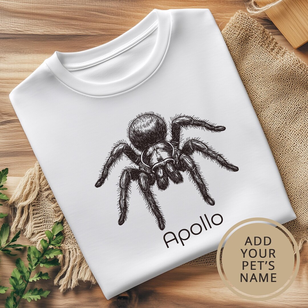 Tarantula Shirt. Spider Lover Shirt. Custom T-shirt. Tarantula Gift ...