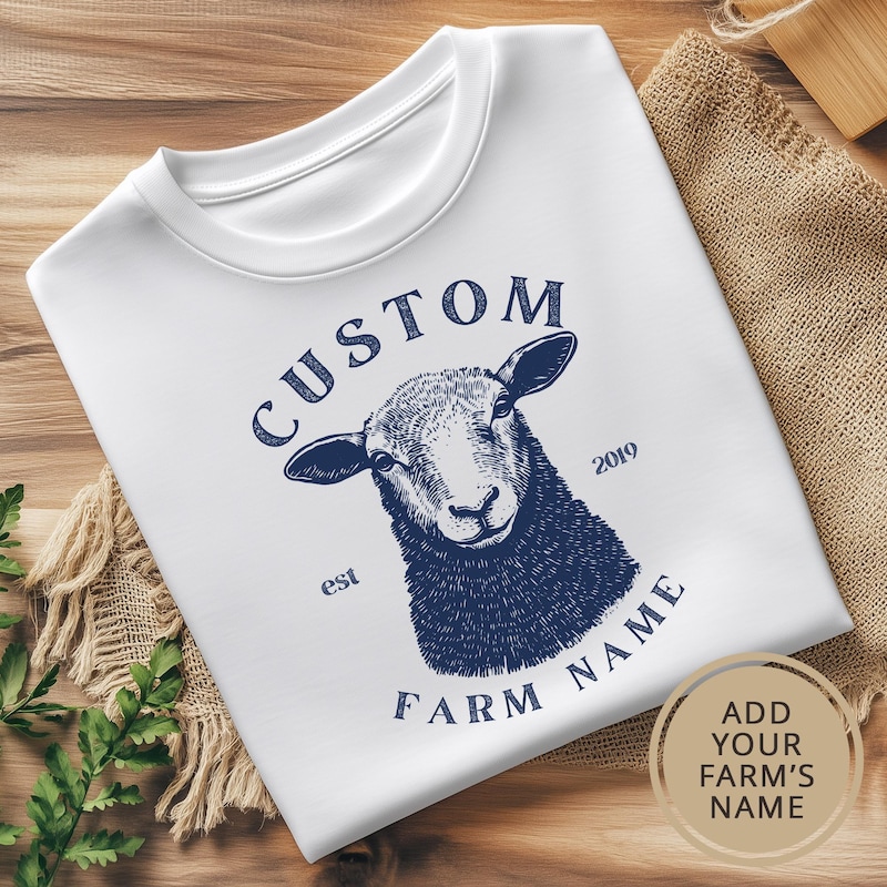 Custom Sheep Farm Shirt - Etsy