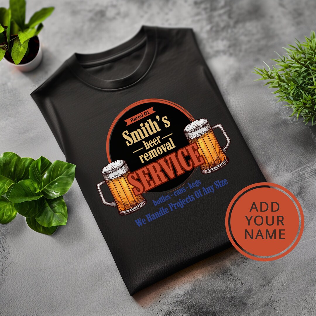 Personalized Beer Shirt. Customized Beer Shirt. Funny Beer Gift ...