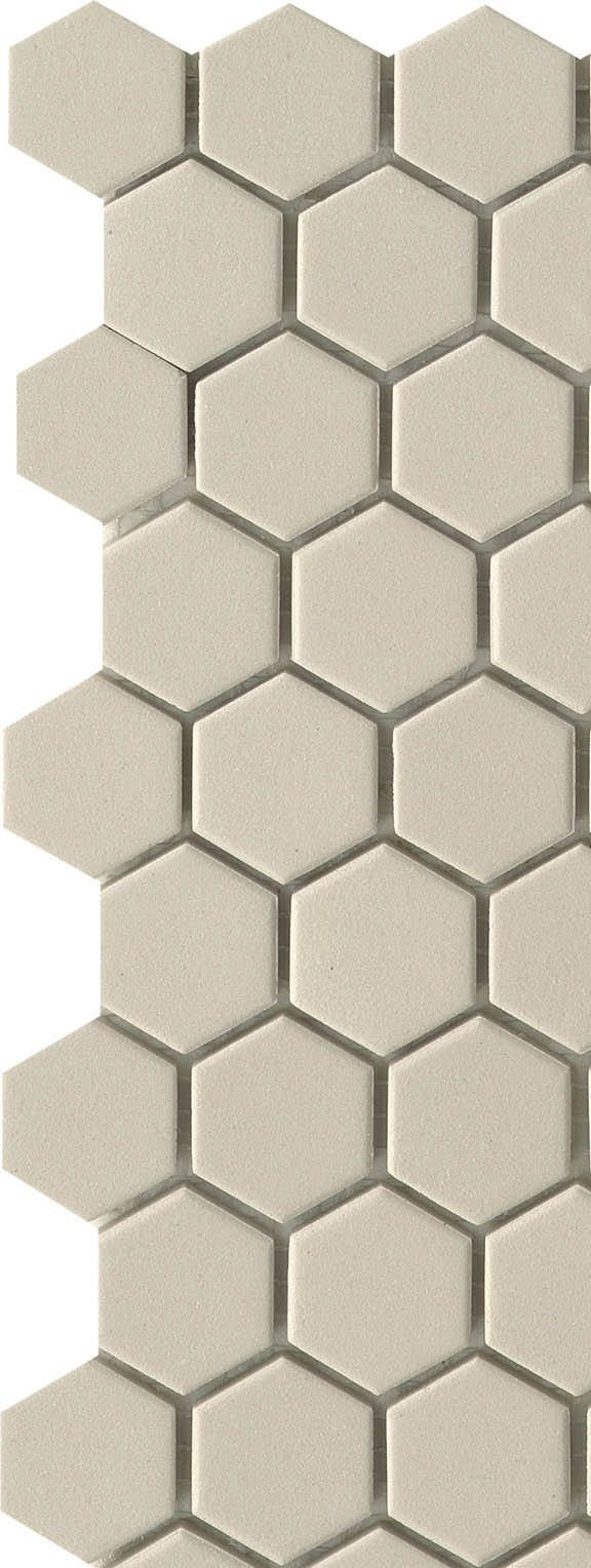 Modern Fawn 1X1 Hexagon Porcelain Matte Mosaic Tile B2C-SOURFA1111MH1 ...