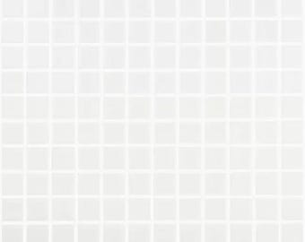 Modern 1x1 Squares Beveled Aura Silver Iridescent Glossy Glass Mosaic ...