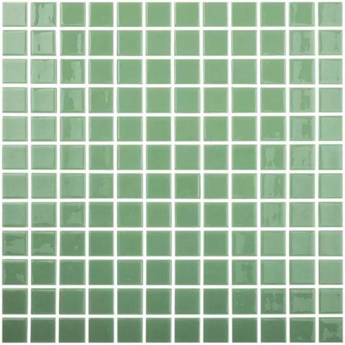 Modern 1x1 093600m Light Green Glossy Glass - 600 Mosaic Tile - Etsy