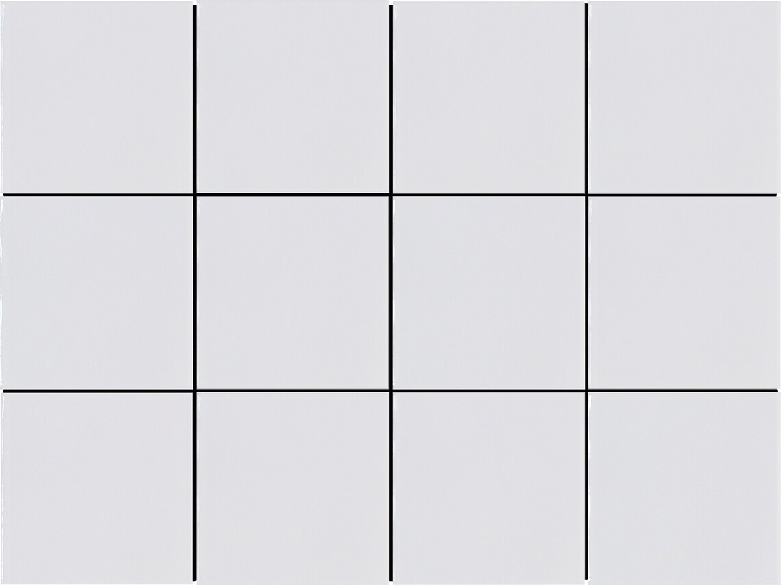 Modern 4X4 White Square Glossy Ceramic Mosaic Tile W50KAZEWH1216MO4P - Etsy