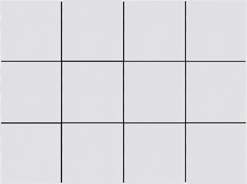 Modern 4X4 White Square Glossy Ceramic Mosaic Tile W50KAZEWH1216MO4P - Etsy