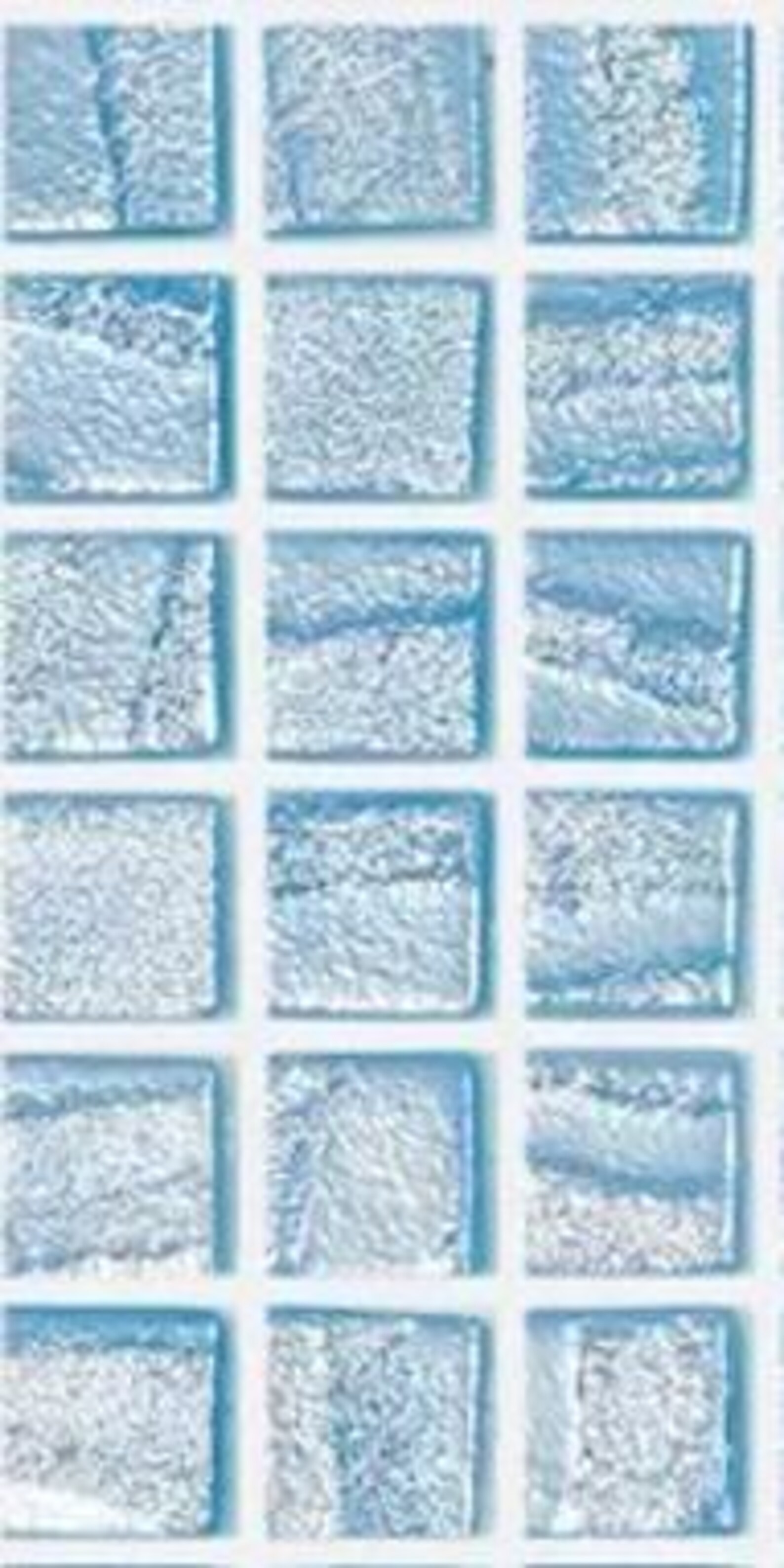 Modern 1x1 Squares Aqua Light Blue Glass Glossy Mosaic Tile - Etsy