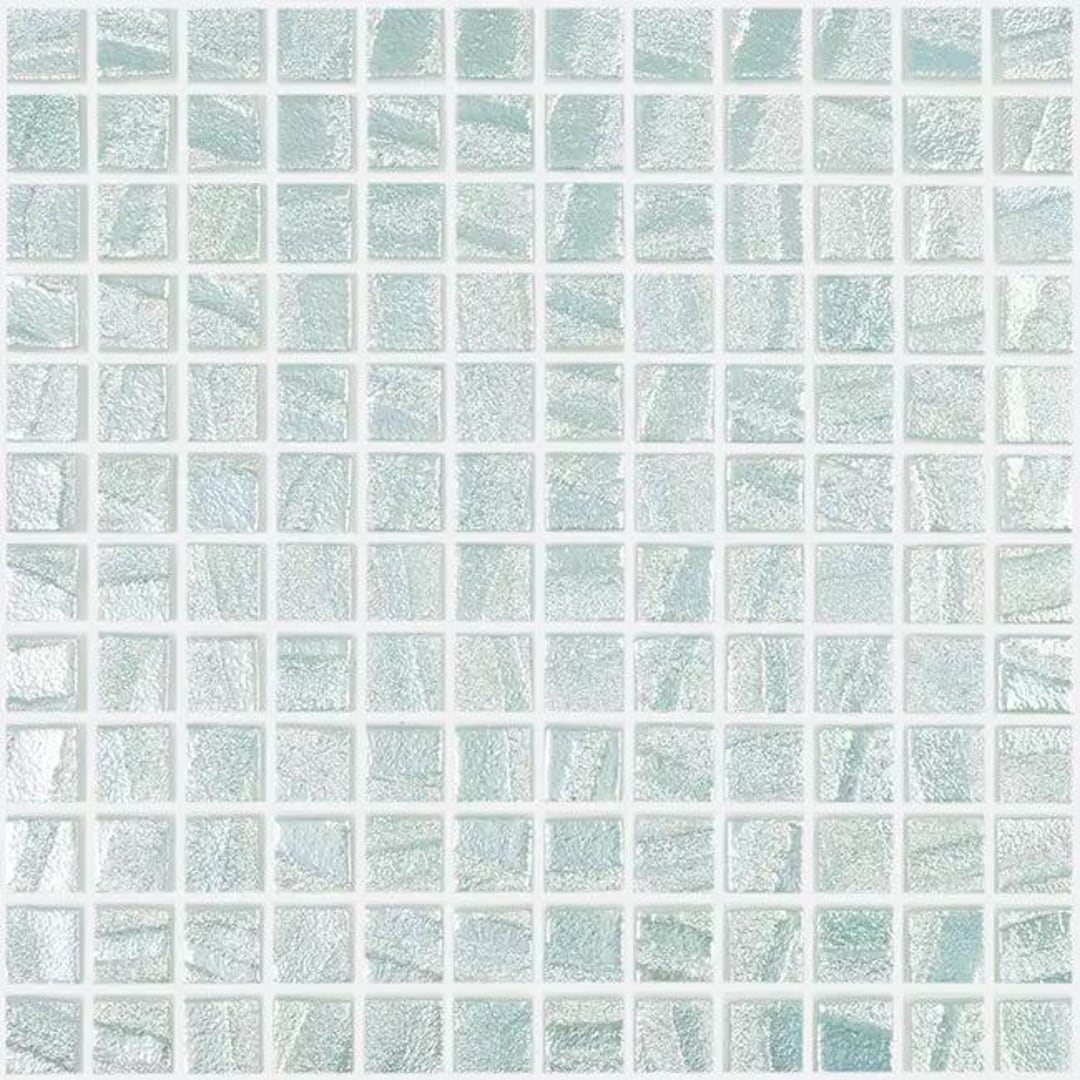 Modern 1x1 Squares Aqua Light Green Glass Glossy Mosaic Tile - Etsy