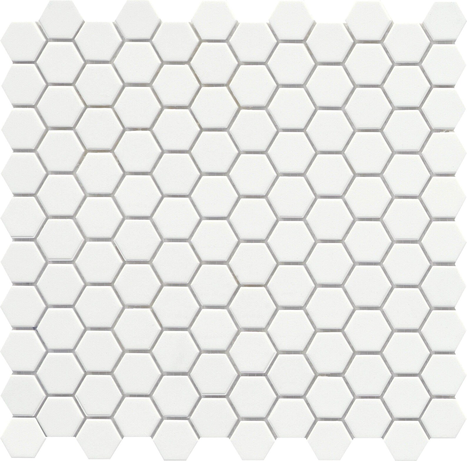 Modern White 1X1 Hexagon Porcelain Matte Mosaic Tile B2C-SOURPWH1111MH1 ...