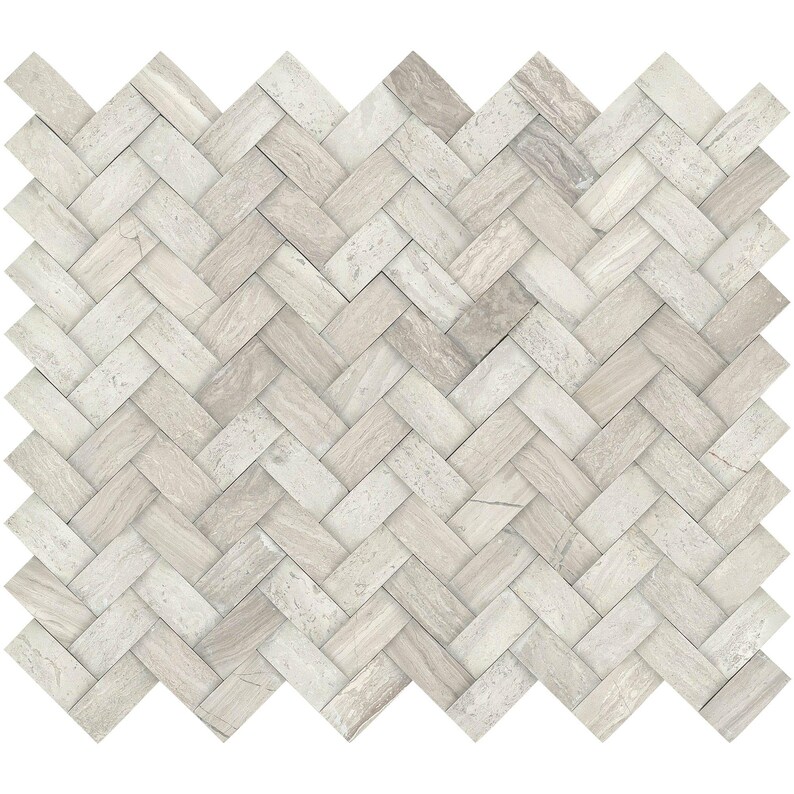 Modern Cream Twine Limestone Mosaic Tile M05METRCR1113MTW - Etsy