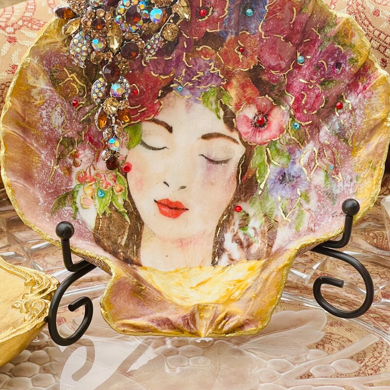 Decoupage Shells - Etsy UK