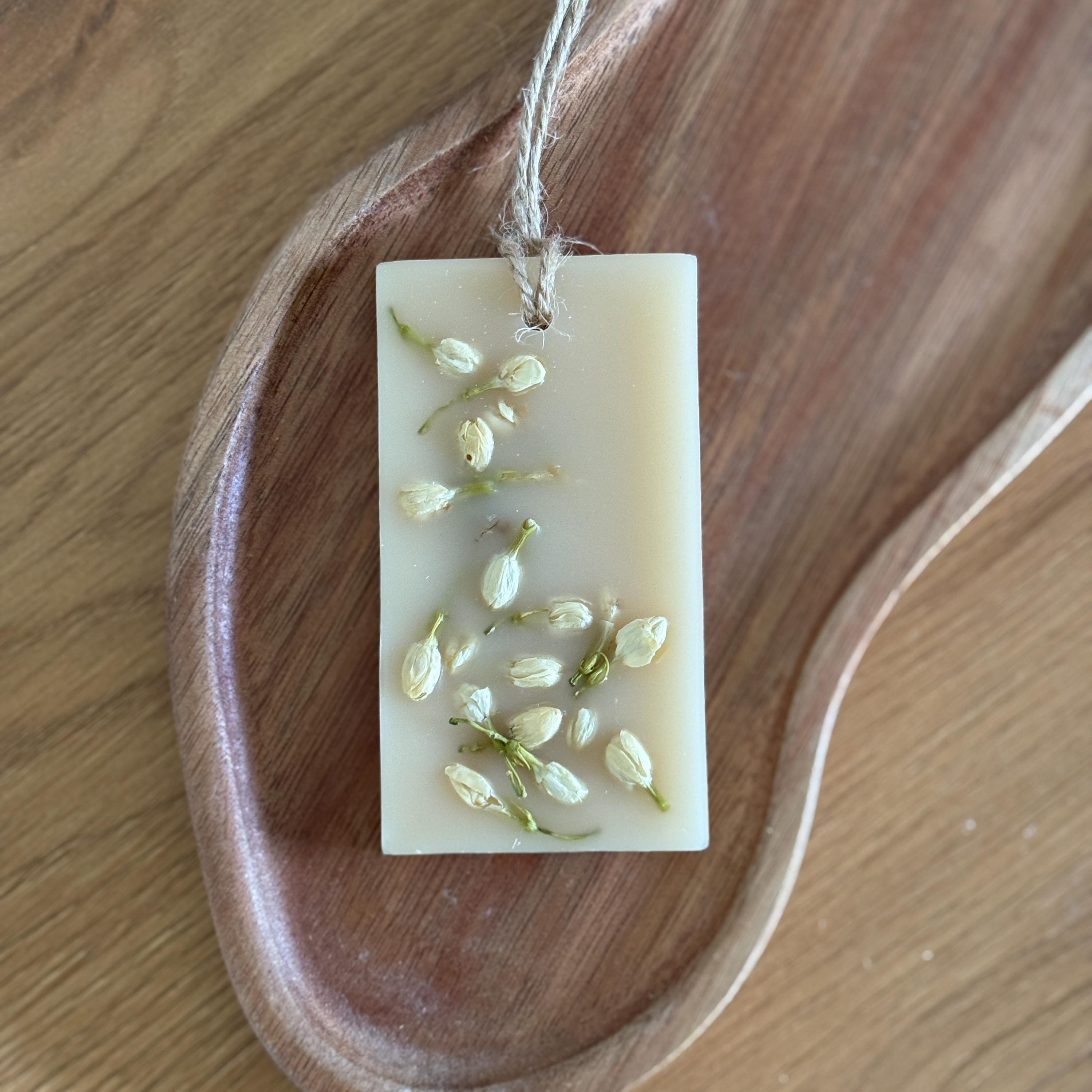Jasmine Scented Soy Wax Sachet, Handmade Floral Home Fragrance, Dried ...