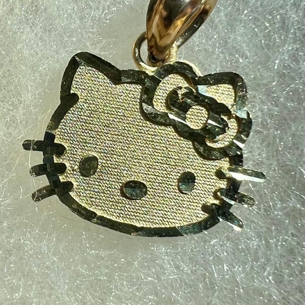 14k Gold Hello Kittys - Etsy