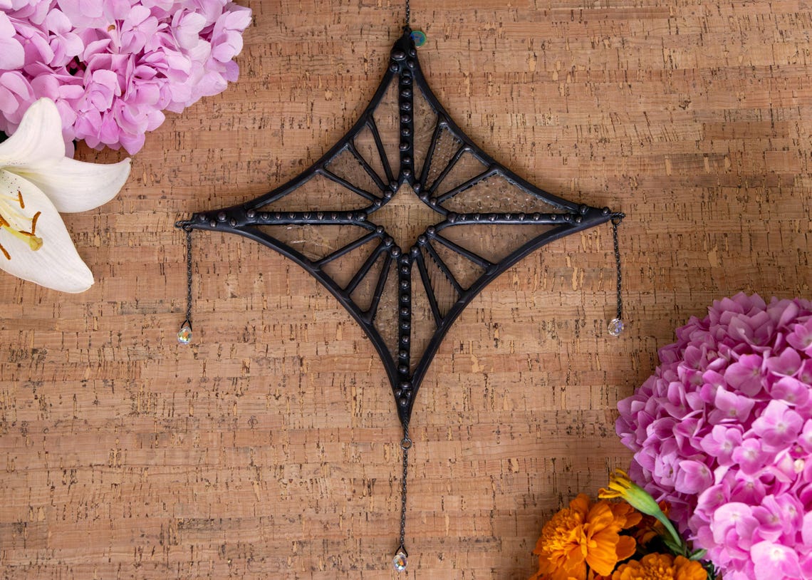 MEDIUM STARLIGHT "clear" • Stained Glass Art • Suncatcher - Etsy