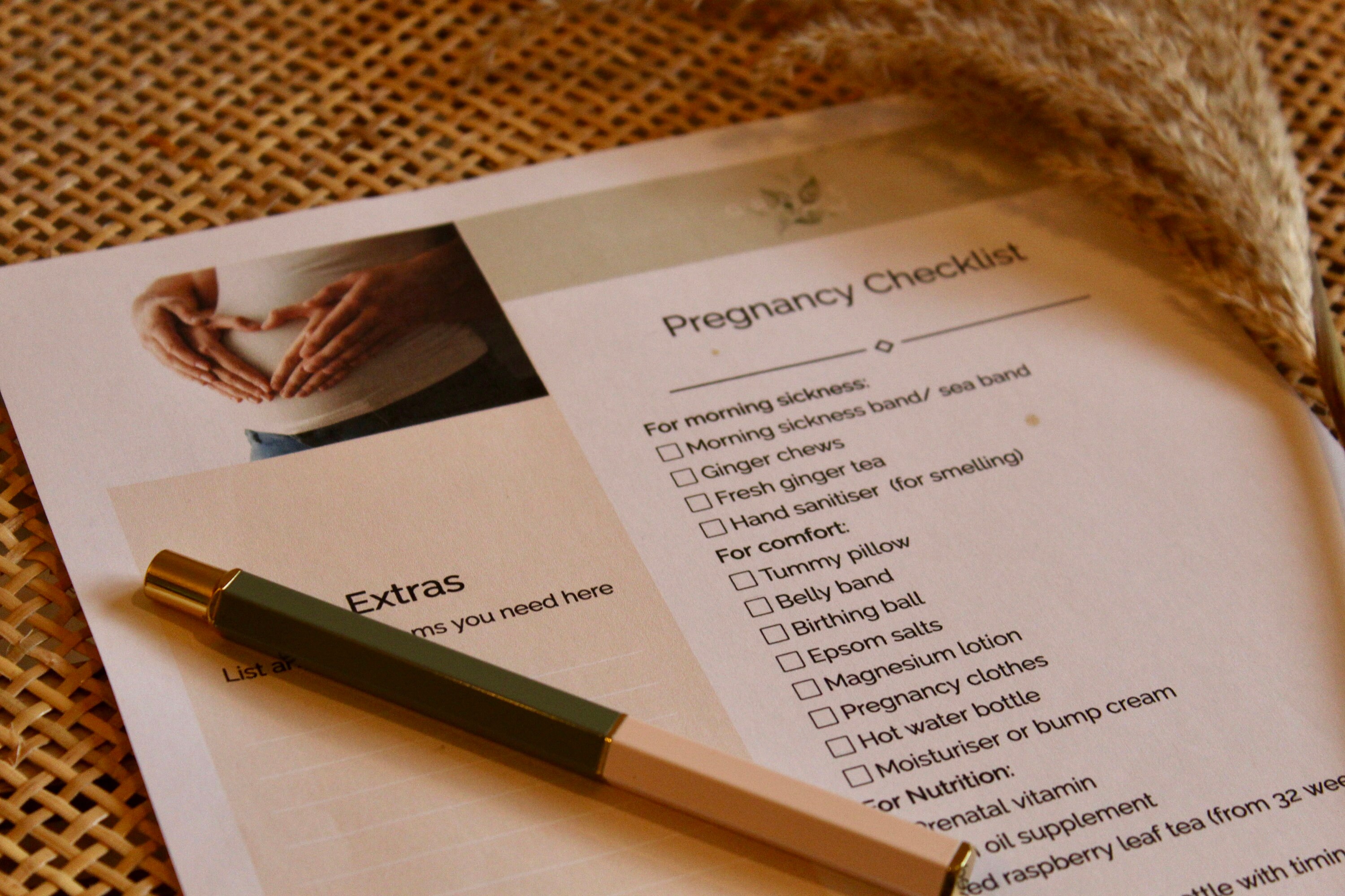 Printable Pregnancy Checklist | Catholic Pregnancy Minimalist ...
