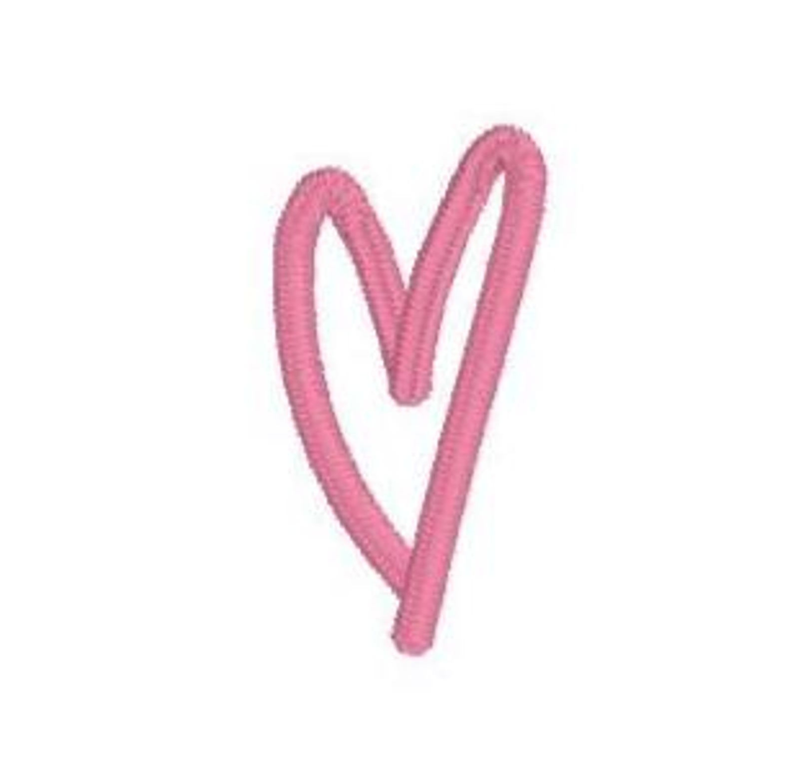 Heart Outline Machine Embroidery Design: Mini Sizes (instant Download ...