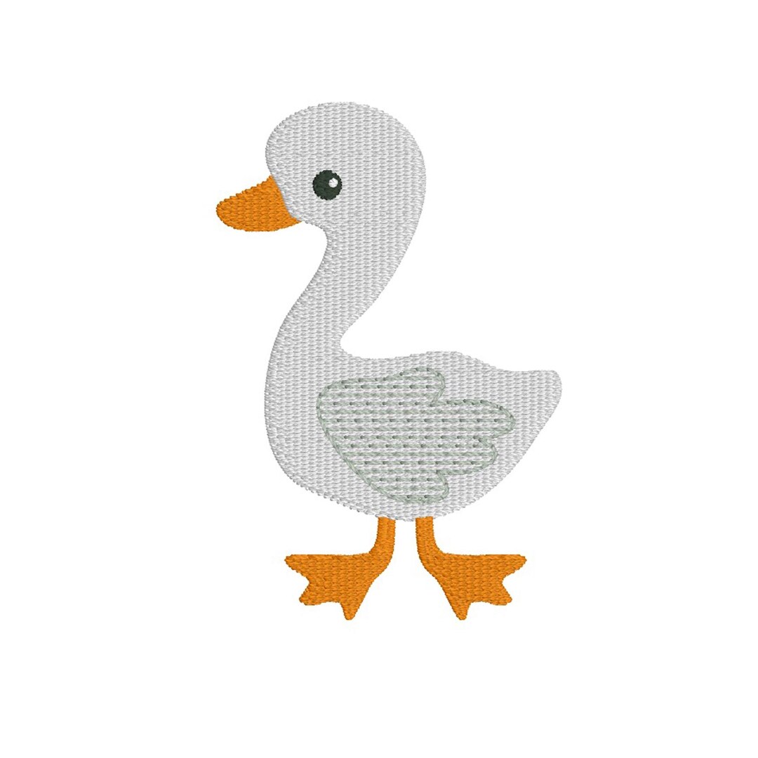 Mini Goose Machine Embroidery Design: Embroidery Fill Design, 3 Sizes ...