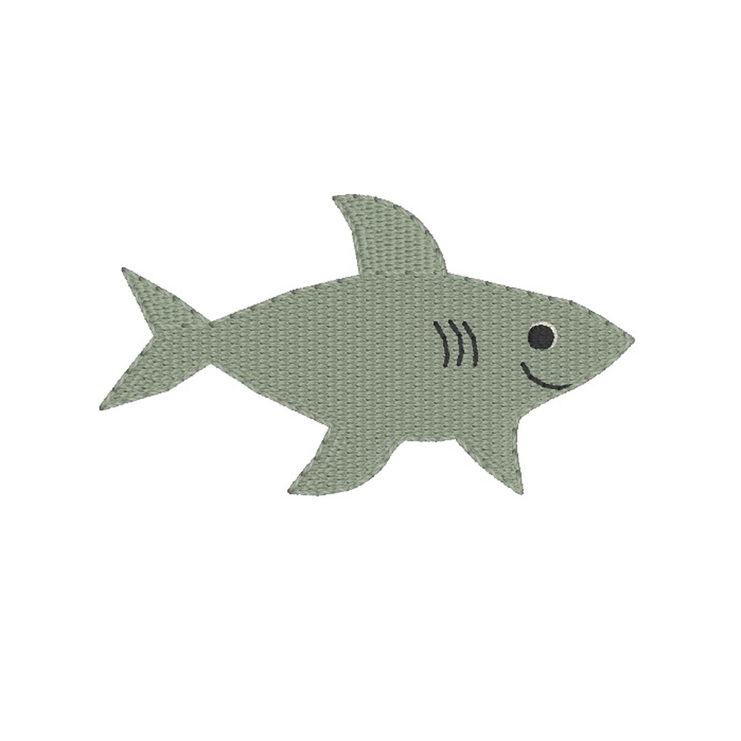 Shark Machine Embroidery Design, Shark Fill Embroidery Design, Instant ...