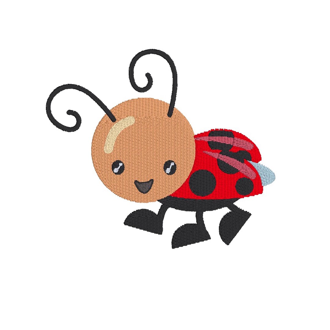 Lady Bug Machine Embroidery Design, Cute Ladybug Embroidery Design ...