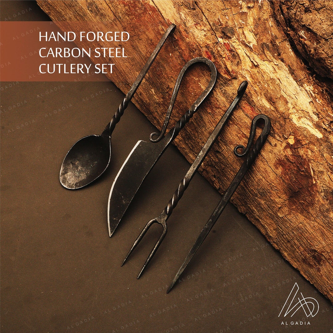 Hand Forged Cutlery KITCHEN KNIFE SET, Kitchen Knives Set, Chef Knife ...