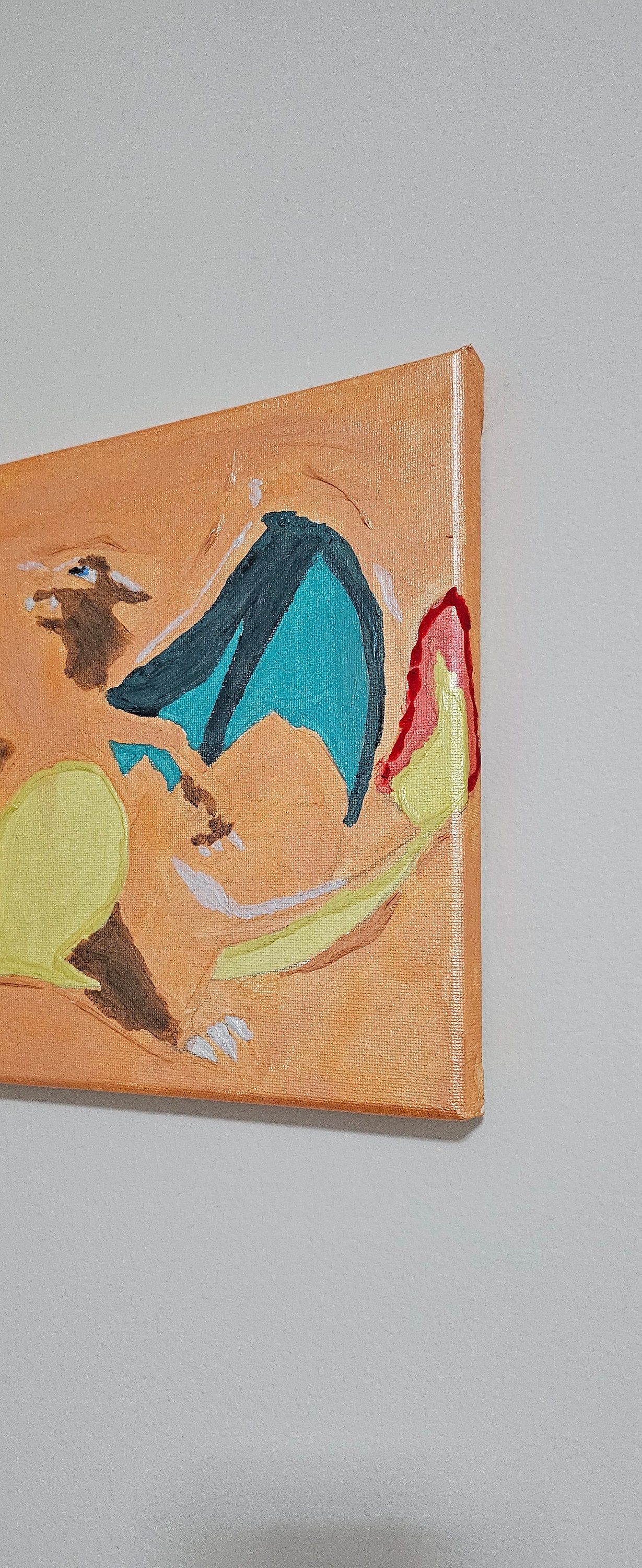 Charizard Painting Hand Painted-pokemon Painting Hand Painted-anime ...