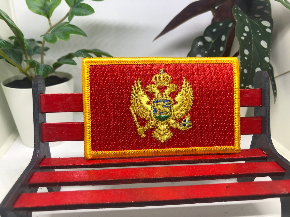 Montenegro Flag Crnogorska Zastava Dvoglavi Orao Patch Morale Tactical Kruna Nasivak Crna Gora ...