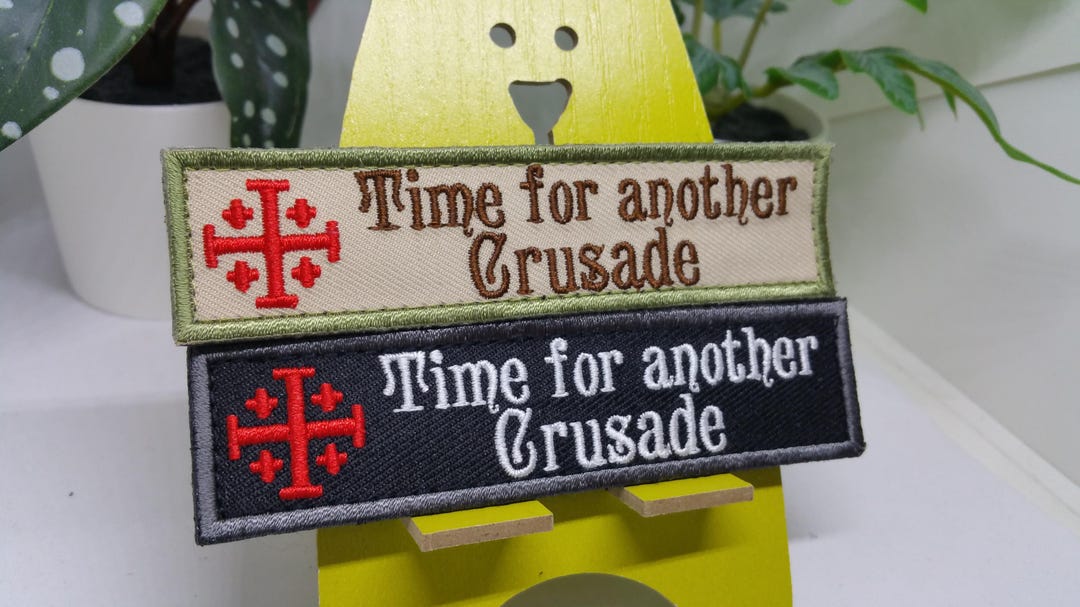 Time for Another Crusade Knights Templar Patch Morale Battle Flag ...