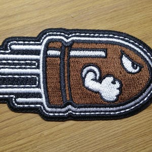 Flying Bullet Patch Morale Tactical Meme Army Military Angry Brown Left ...