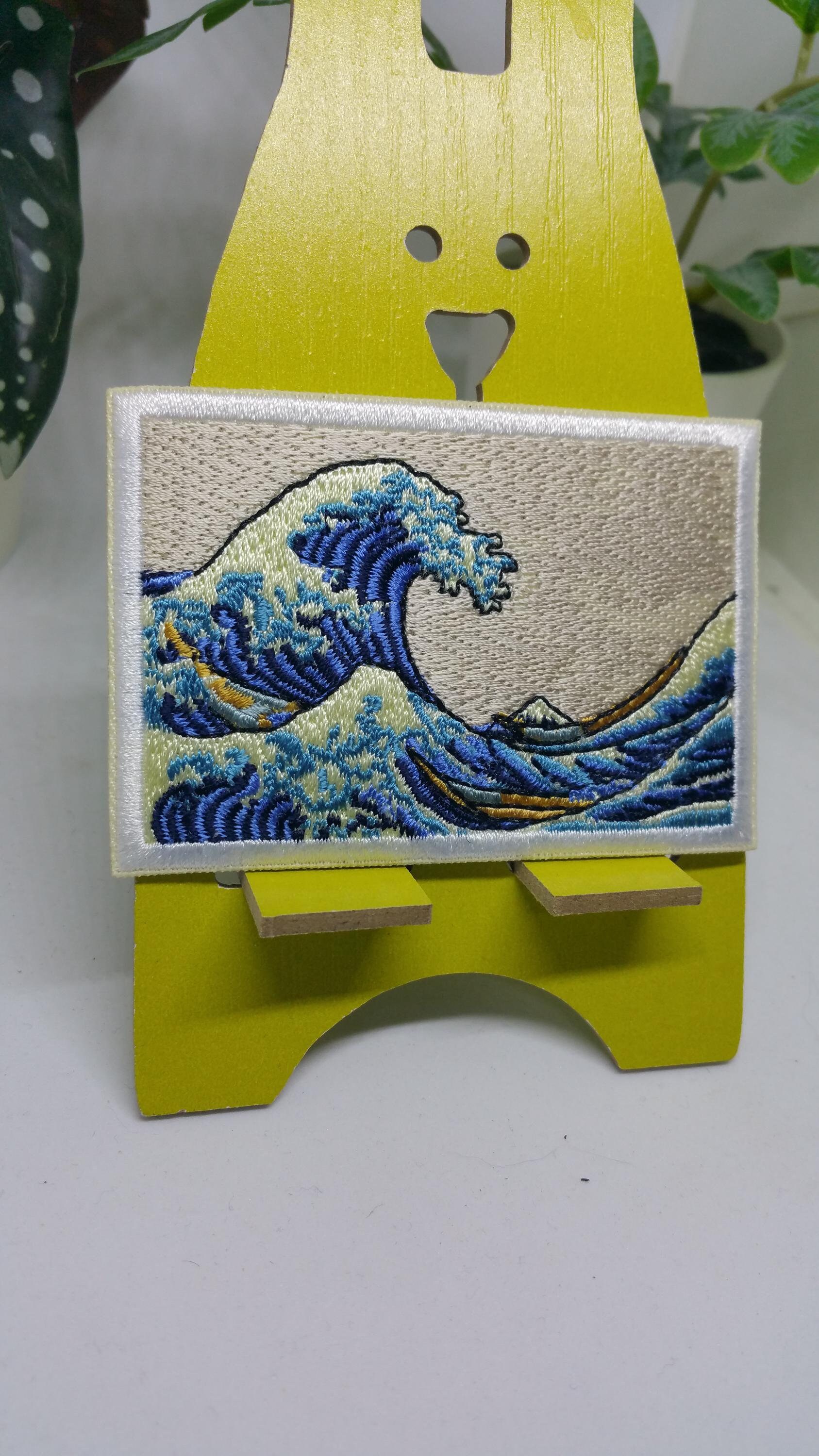 The Great Wave off Kanagawa Patch - Hokusai Japanese Art Morale Badge ...