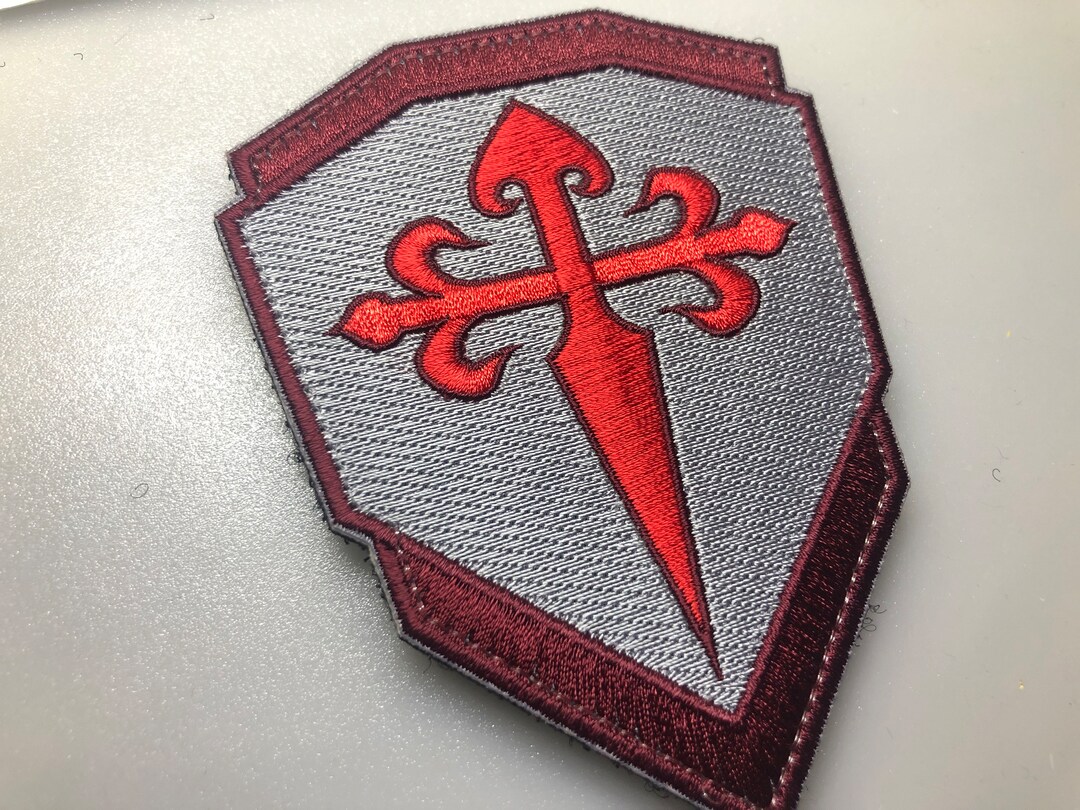 Grey ST. James Cross Saint Shoulder Patch Morale Boost Tactical ...