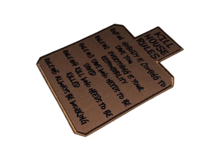 Kill House Rules Patch - Military Shooting Range Morale - Etsy