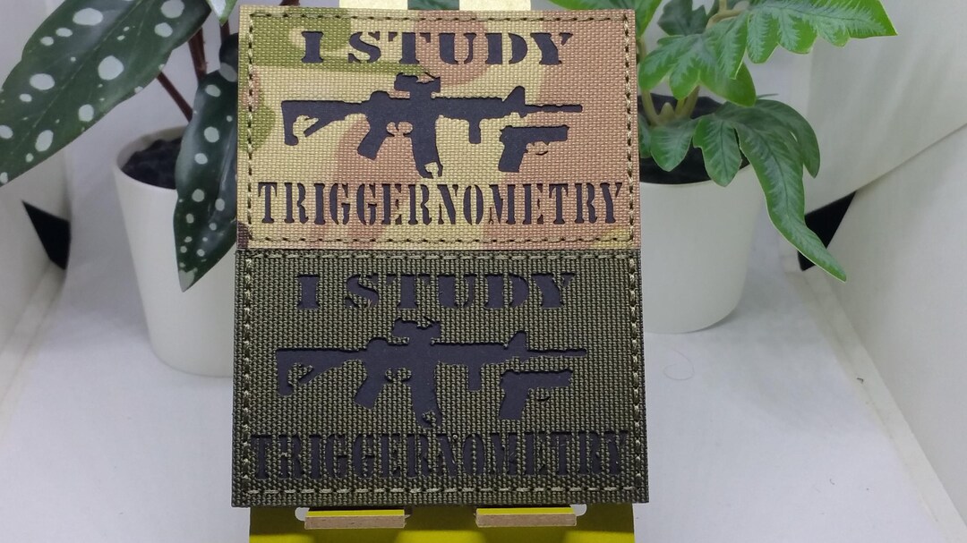 Laser Cut Ir I Study Triggernometry Patch Morale Reflective Ar15 Strike American Tactical 1911 ...