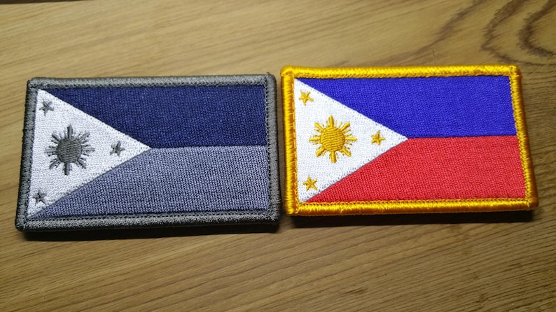 Philippines Flag Patch Morale Tactical Iron on Republika Ng Pilipinas ...