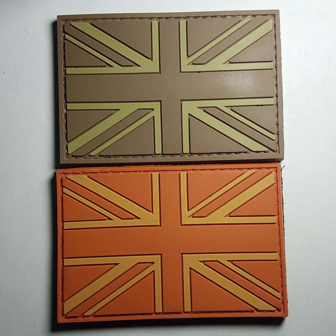 PVC UK Military Flag British Union Jack Army Badge Certified Gear ...