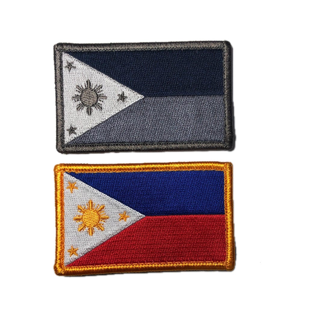 Philippines Flag Patch Morale Tactical Iron on Republika Ng Pilipinas ...